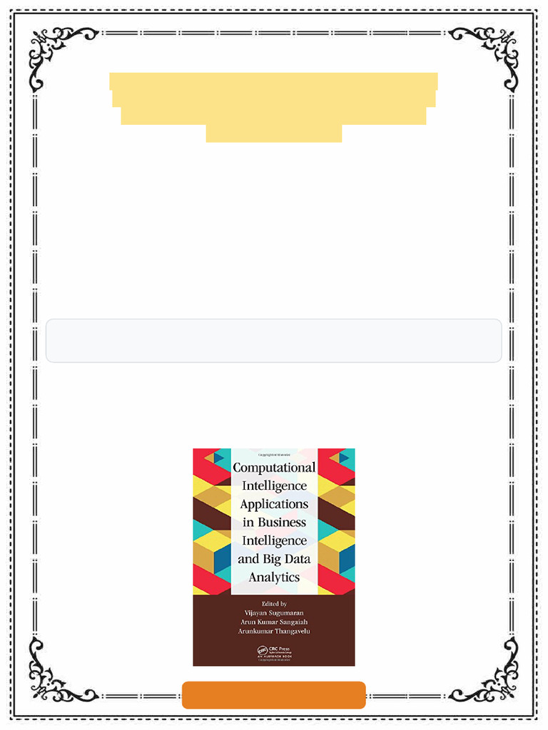 Computational Intelligence Applications in Business Intelligence and ...