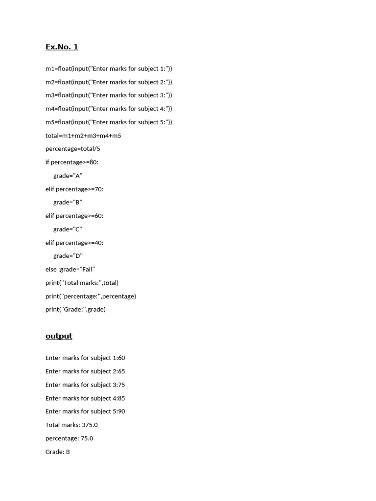 Program 1 | PDF