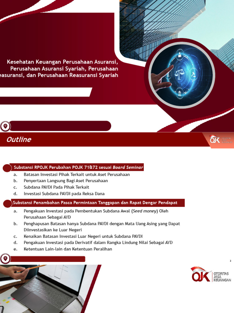 Perubahan POJK 71 & 72 Tahun 2016 | PDF