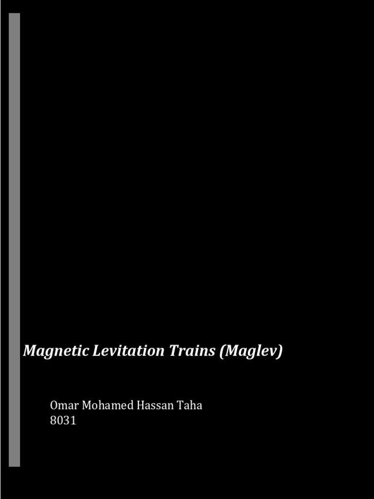 Maglev Train Technology Explained | PDF | Magnetic Field ...