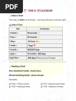 Grade 5 Time Questions and Worksheets | PDF