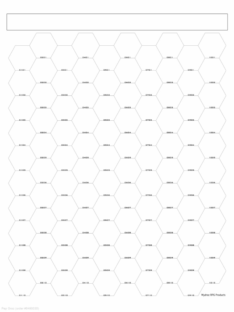 10x10 Hex Grid | PDF