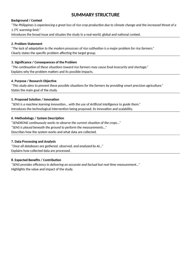 SUMMARY BACKGROUND PROPOSED SOLUTION and METHODS STRUCTURE | PDF ...