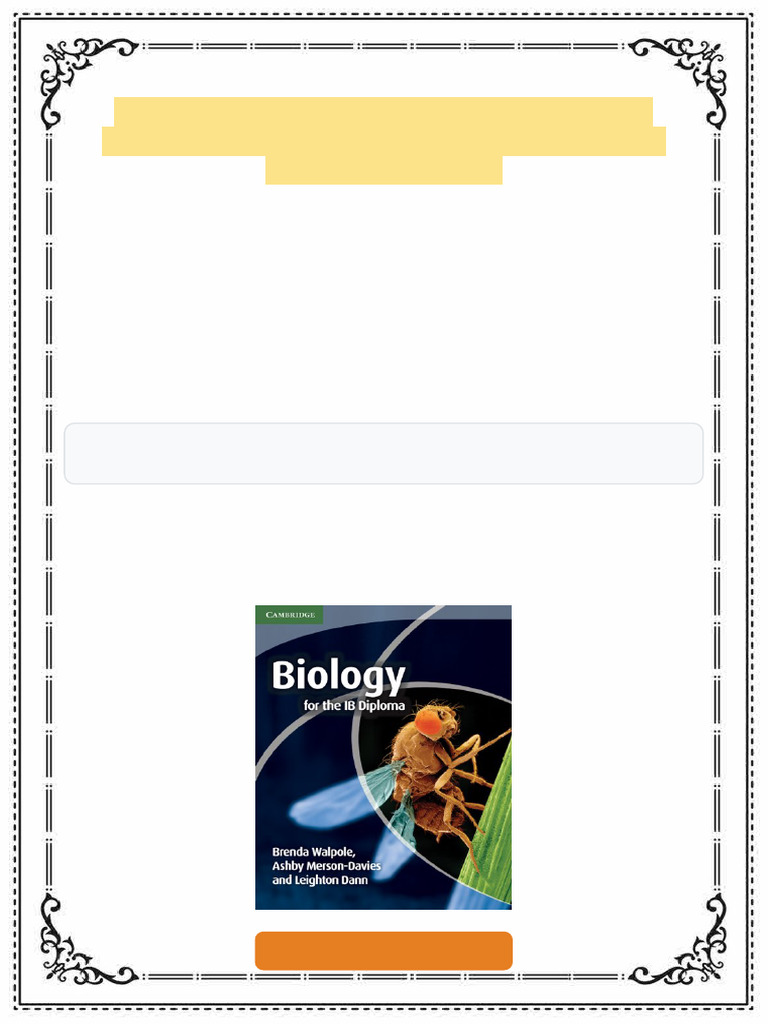 Biology for the IB Diploma Coursebook Brenda Walpole full ebook ...