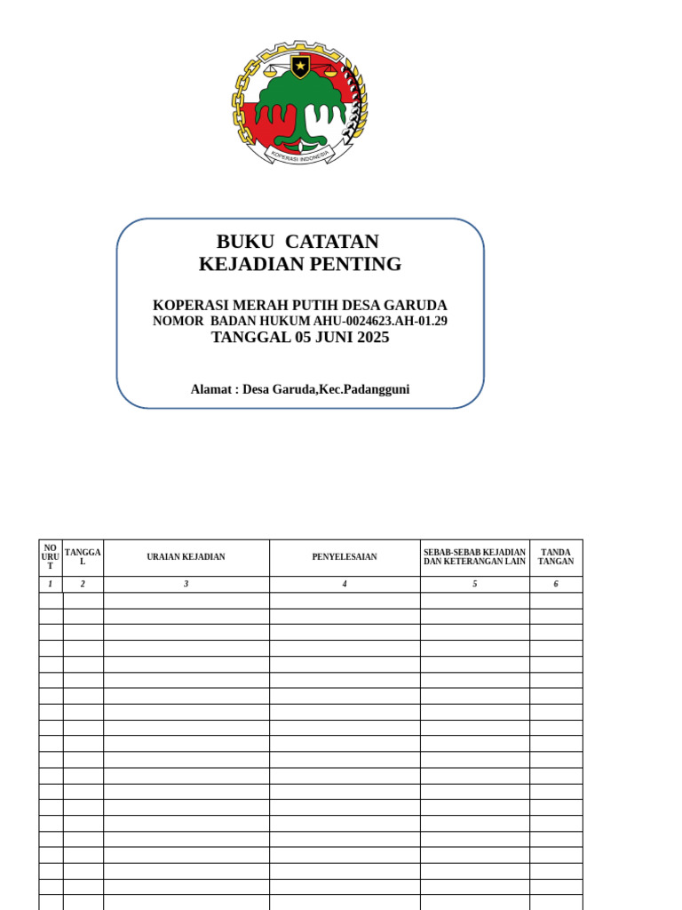 Catatan Penting Koperasi Merah Putih | PDF