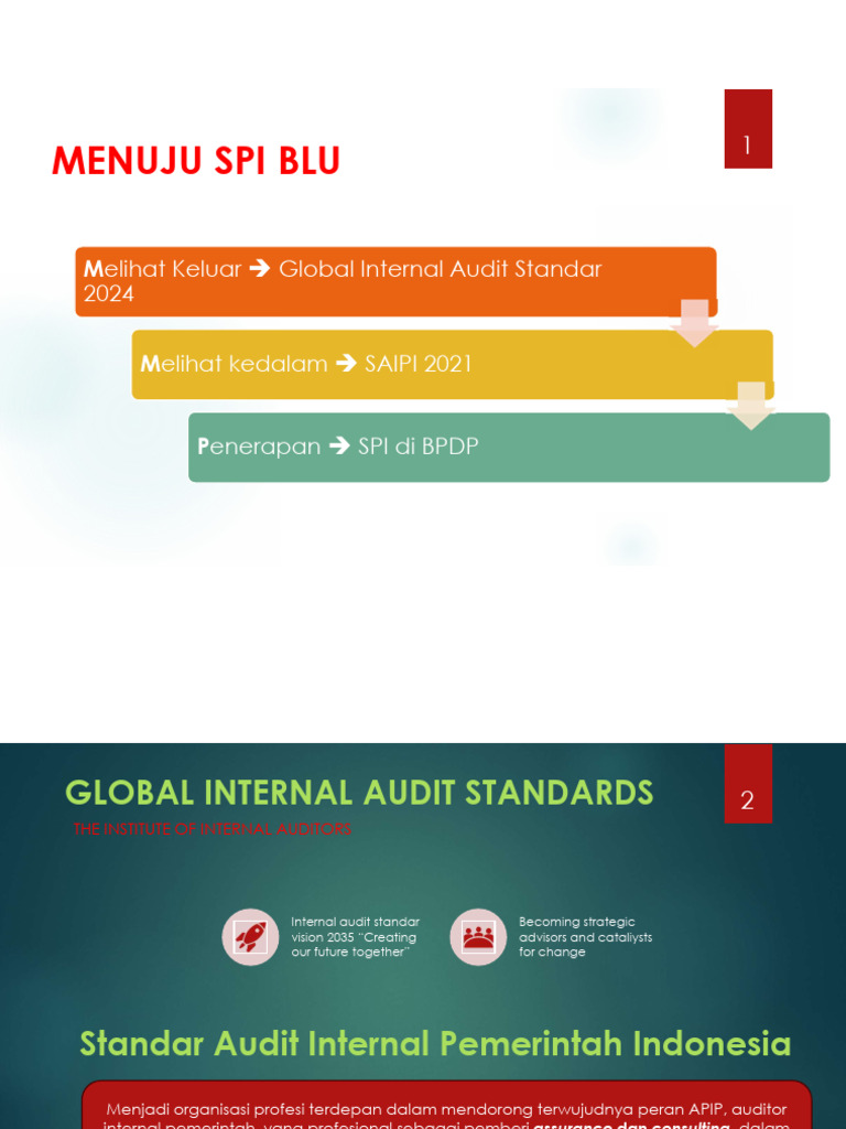 Penerapan SPI BLU dan Standar Audit Global | PDF
