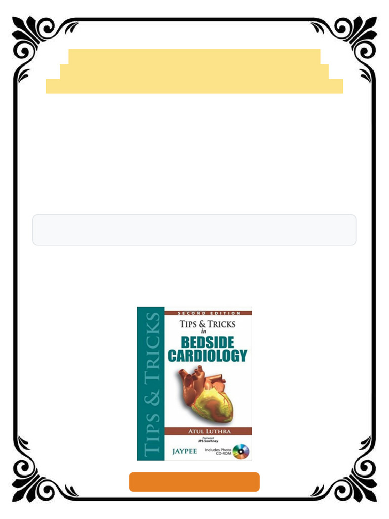 Tips and Tricks of Bedside Cardiology 2nd Edition by Atul Luthra ...