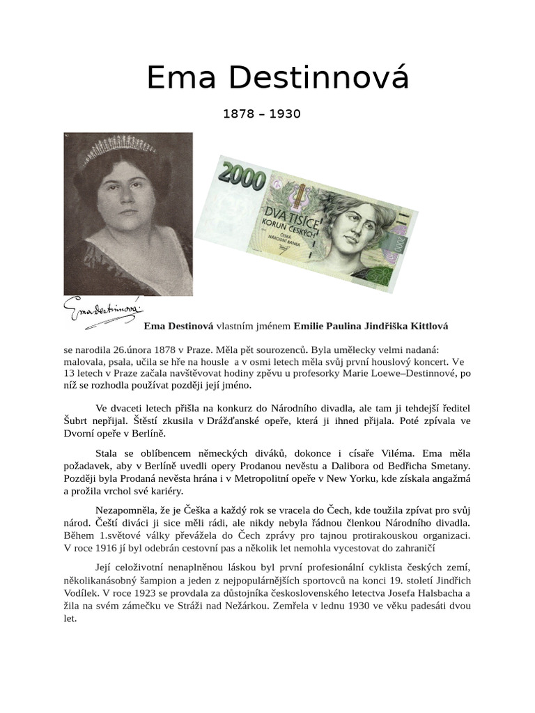 Ema Destinnová | PDF
