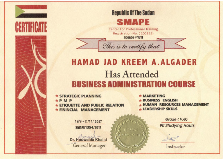 Business Adm Course SMAPS Center | PDF