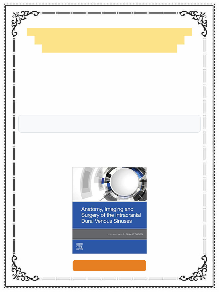 (eBook PDF) Anatomy, Imaging and Surgery of the Intracranial Dural ...