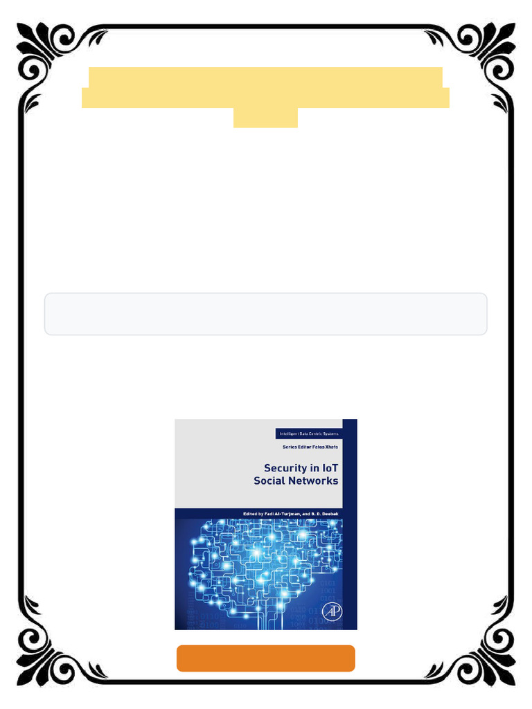 Security in Iot Social Networks Fadi Al-Turjman ebook immediate access ...
