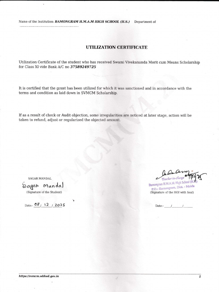 Certificate: Utilization | PDF