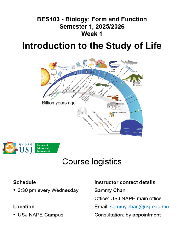 Biology Course Overview: BES103 | PDF | Eukaryotes | Cell (Biology)