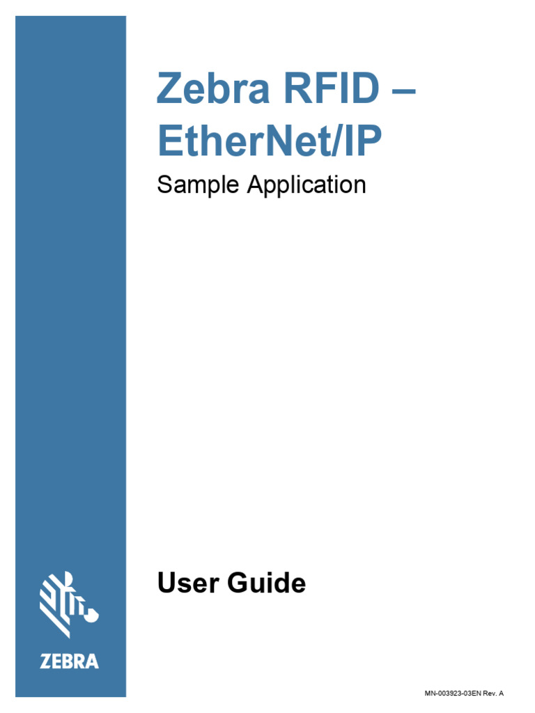Zebra RFID EtherNet/IP User Guide | PDF | Radio Frequency ...