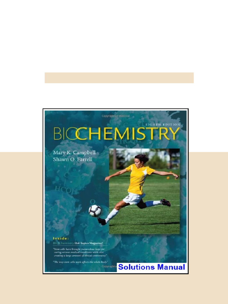 Biochemistry 8th Edition Campbell Solutions Manual sample | PDF | Dna ...