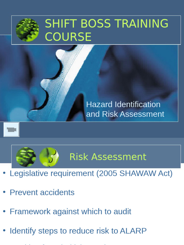 Shift Boss Training Course RA | PDF | Risk | Risk Assessment