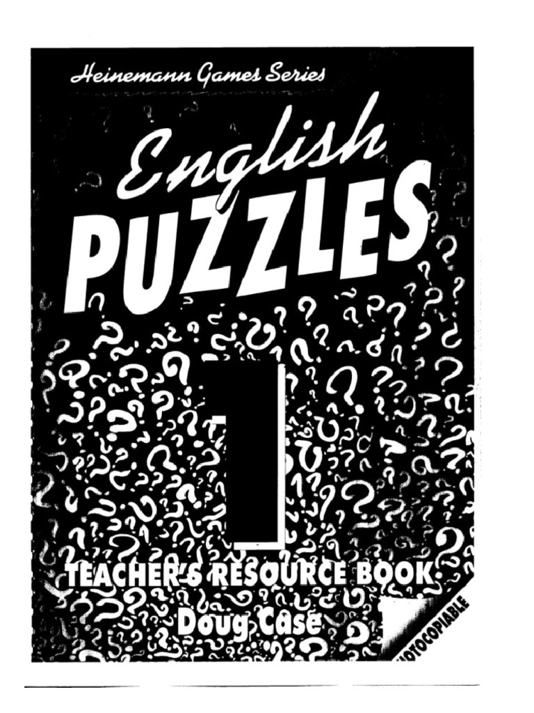 English Puzzles - Book 1 | PDF