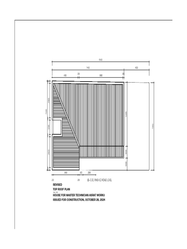 REVISED 28 OCTOBER 2024 House For MT Asrat Worku at Bishoftu ROOF | PDF