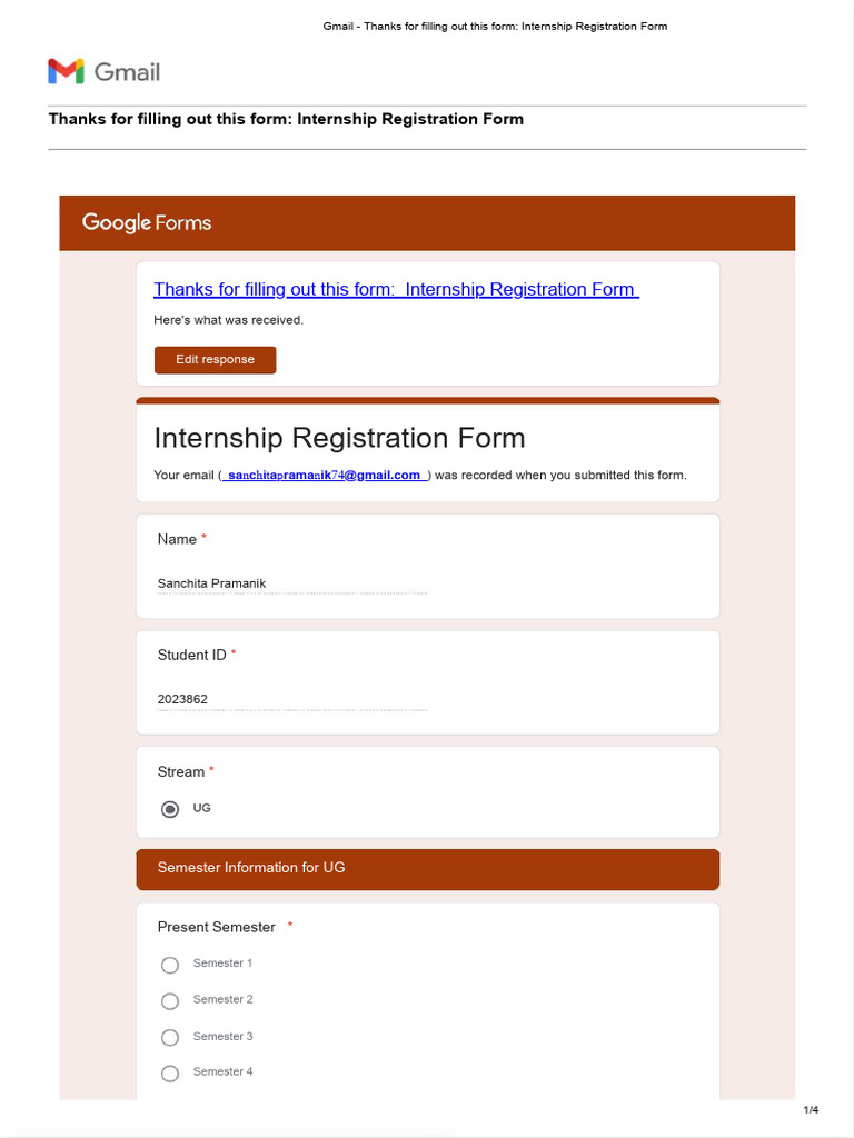Gmail - Thanks For Filling Out This Form - Internship Registration Form ...