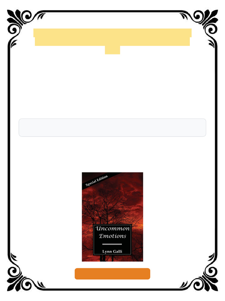 Uncommon Emotions Special Edition Galli Lynn ebook safe download | PDF ...