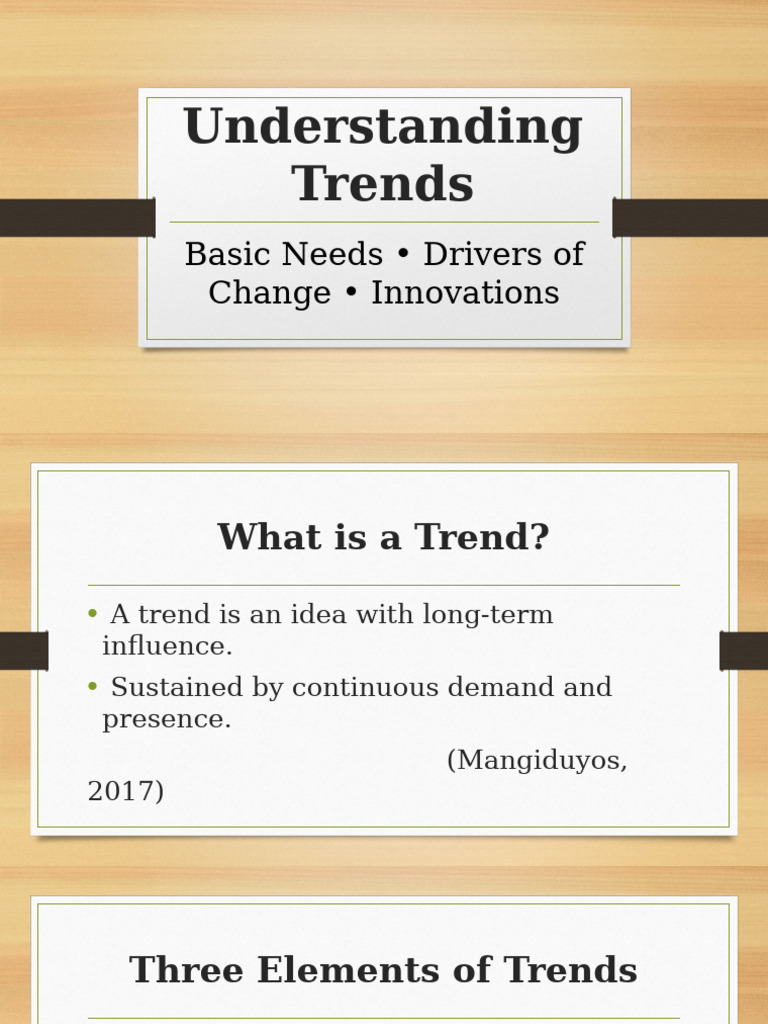 Trends Presentation | PDF