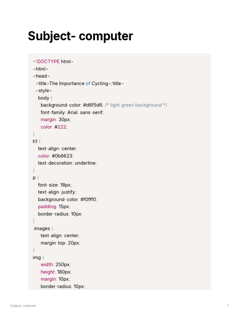Subject - Computer | PDF | Transport