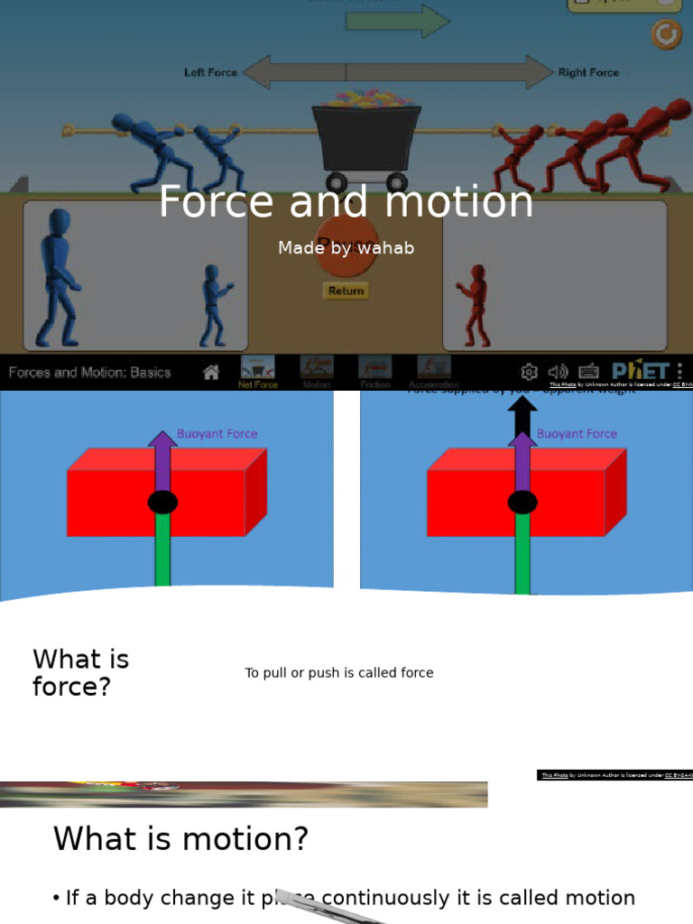 Understanding Force and Motion Concepts | PDF