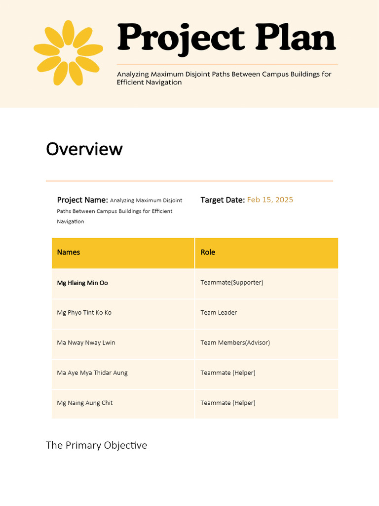 Project Plan | PDF