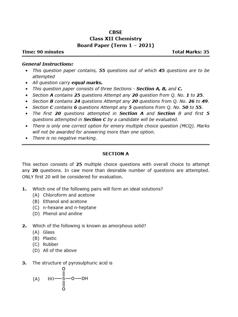 PYQ 2021 Chemistry | PDF | Fluorine | Chlorine