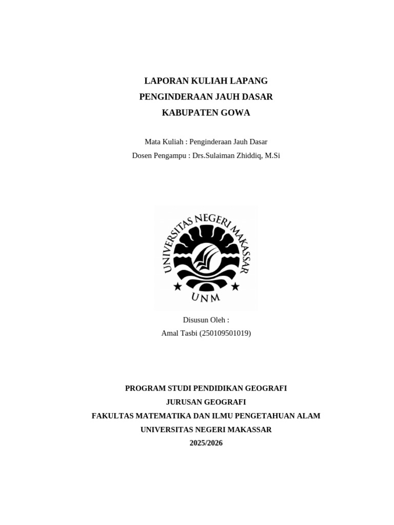 Laporan Kuliah Lapang Penginderaan Jauh | PDF