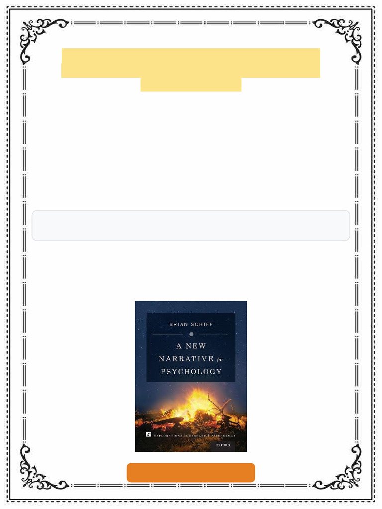 A new narrative for psychology 1st Edition Brian Schiff updated 2025 ...