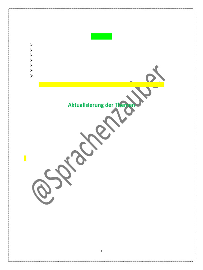 Sprechen Themen Teil1 Und 2,UPDATE 06-07-2024 | PDF