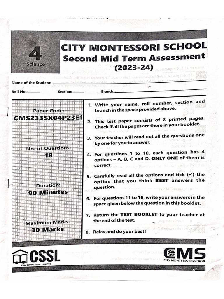 Science Midterm 2 | PDF