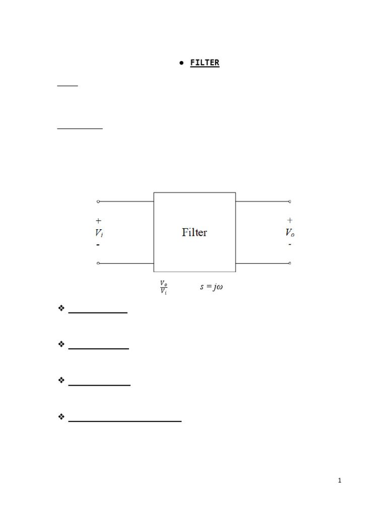 Filter Circuits | PDF | Electronic Filter | Low Pass Filter