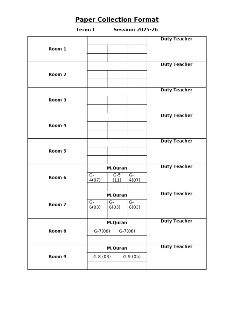 Paper Collection Format | PDF