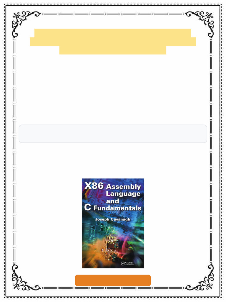 X86 Assembly Language and C Fundamentals 1st Edition Joseph Cavanagh ebook digital output | PDF ...