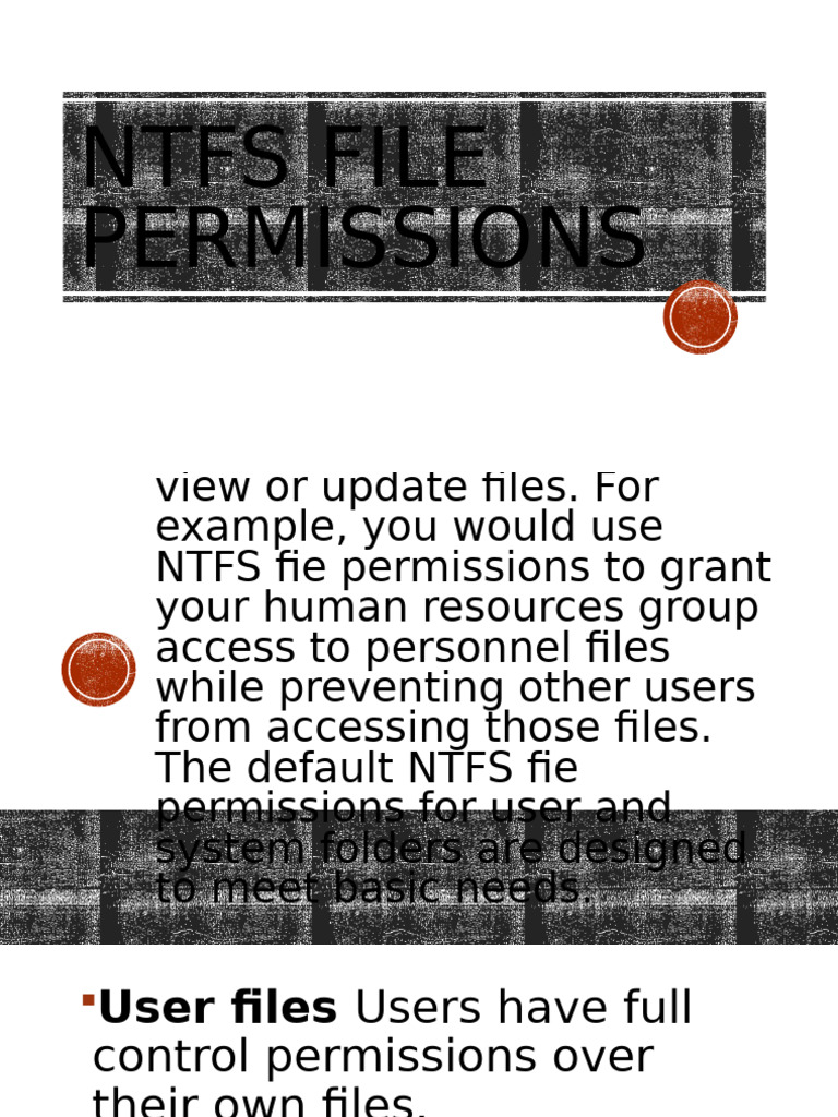 Understanding NTFS File Permissions | PDF