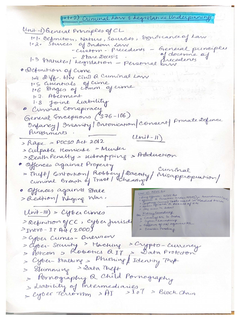 LLM IPC Notes Handwritten | PDF