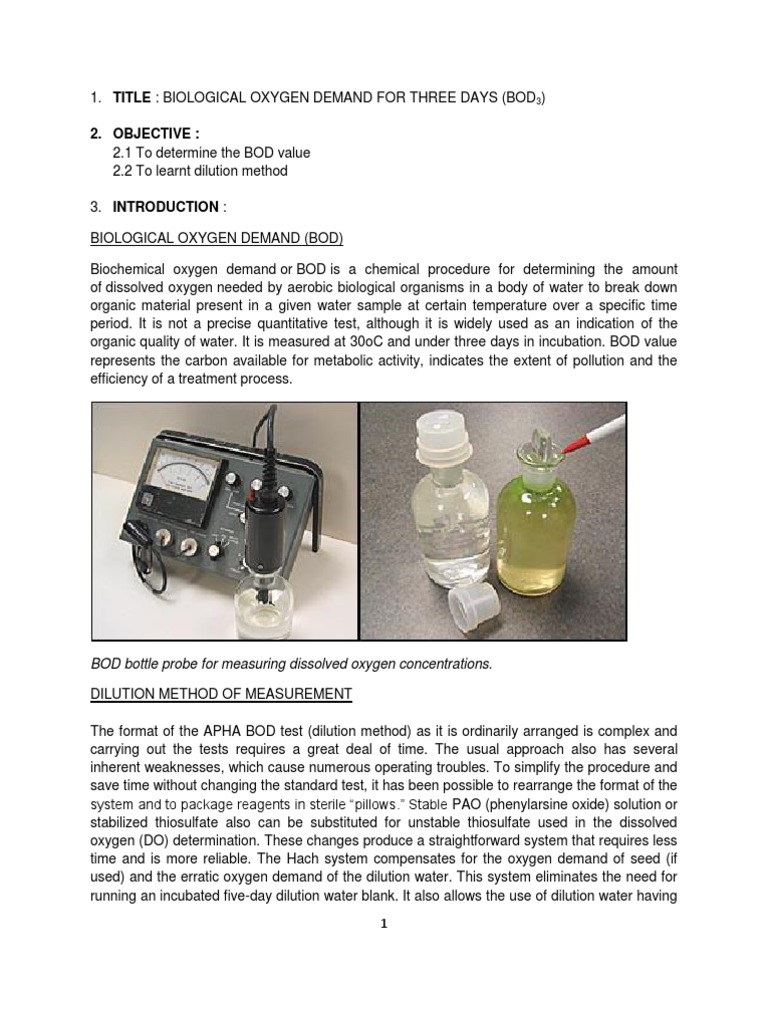 Bod3 Report | PDF | Environmental Science | Physical Sciences