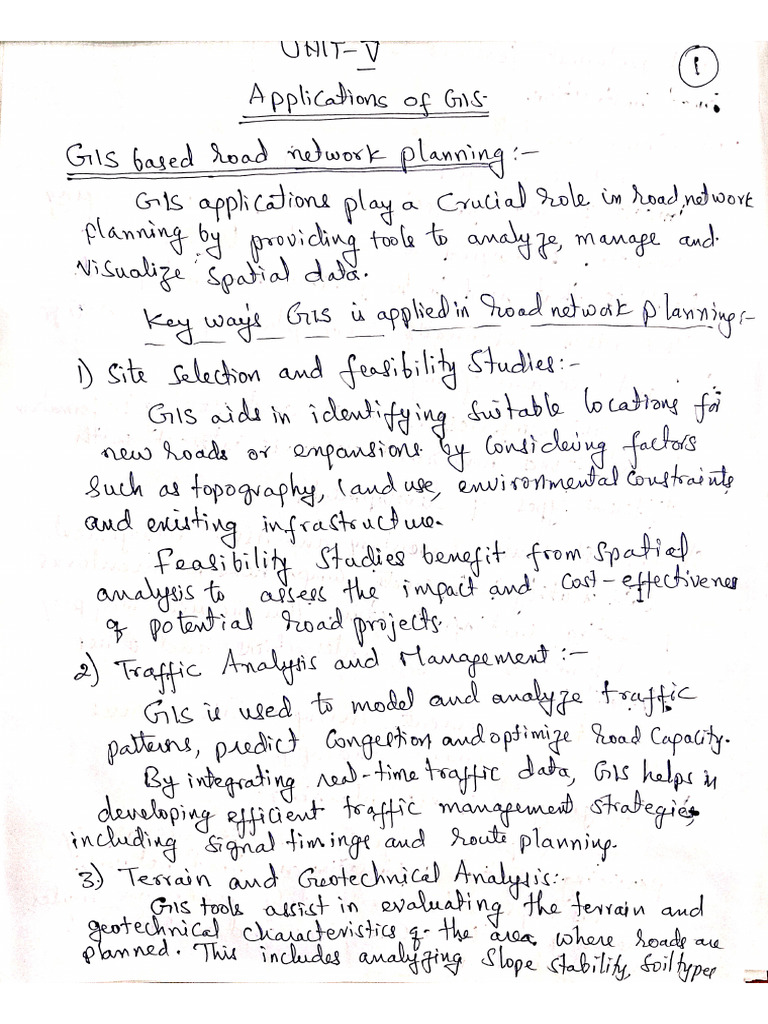 Gis Unit V Notes-1 | PDF