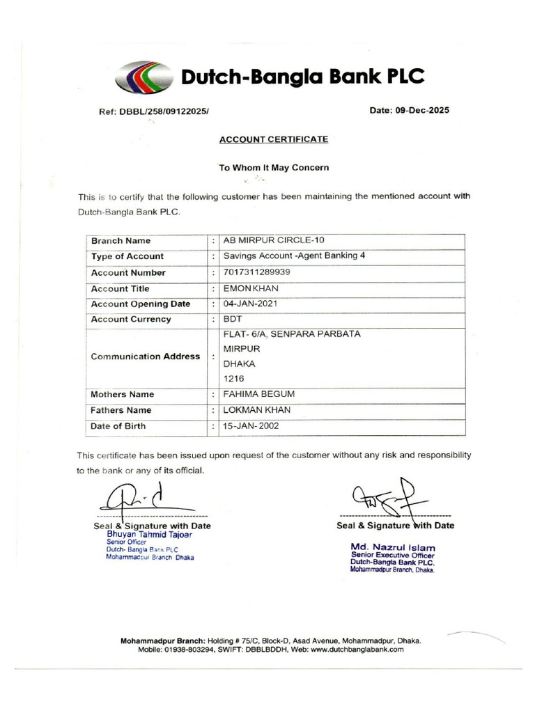 Bank Solvancy DBBL | PDF