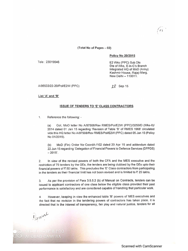 E-In-c Branch Letter For e Class | PDF