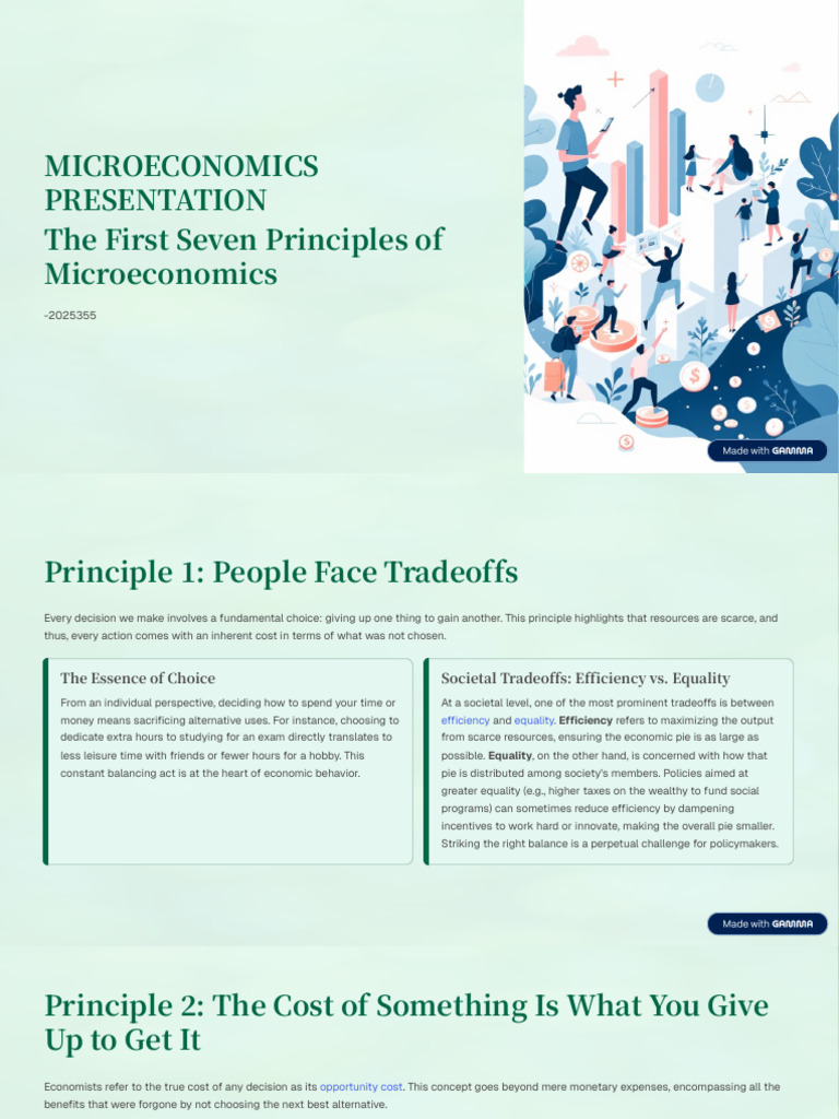 Microeconomics Principles Explained | PDF | Incentive | Market (Economics)