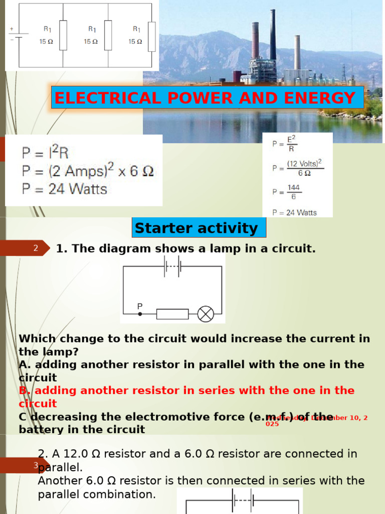 Electrical Power and Energy | PDF | Watt | Home Appliance