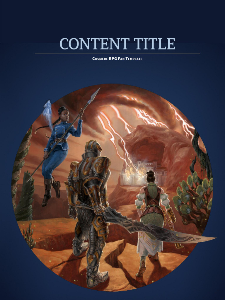 CS004 Cosmere RPG Fan Content Template - MS Word | PDF | Microsoft Word ...