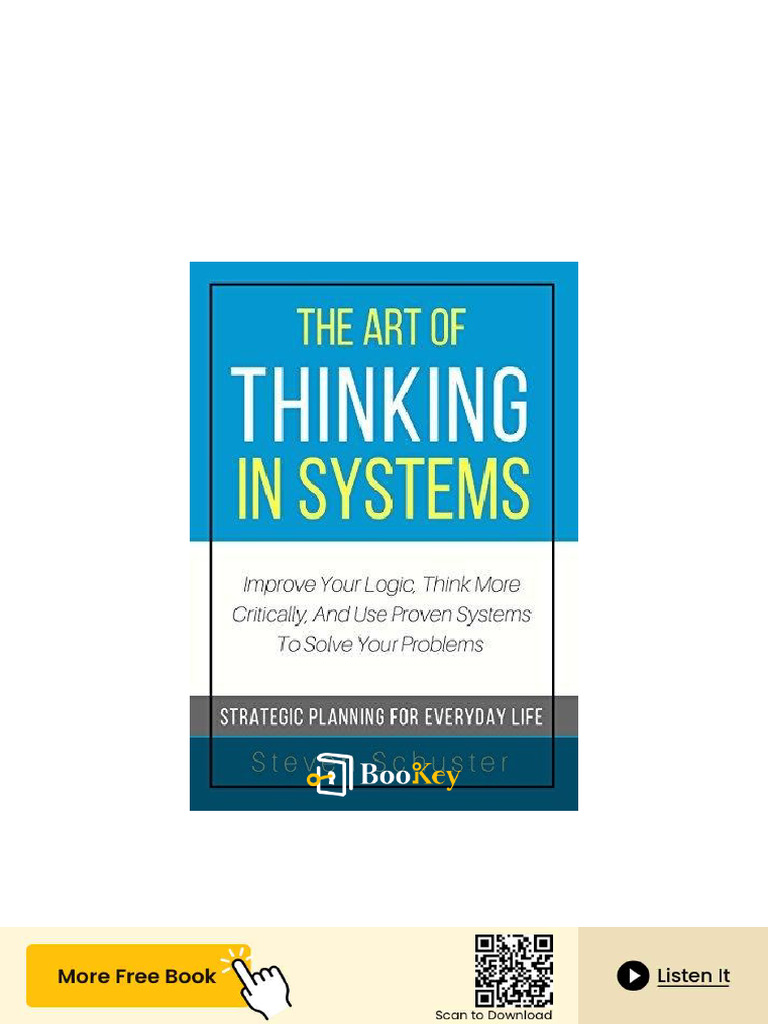The Art of Thinking in Systems | PDF | System | Thought