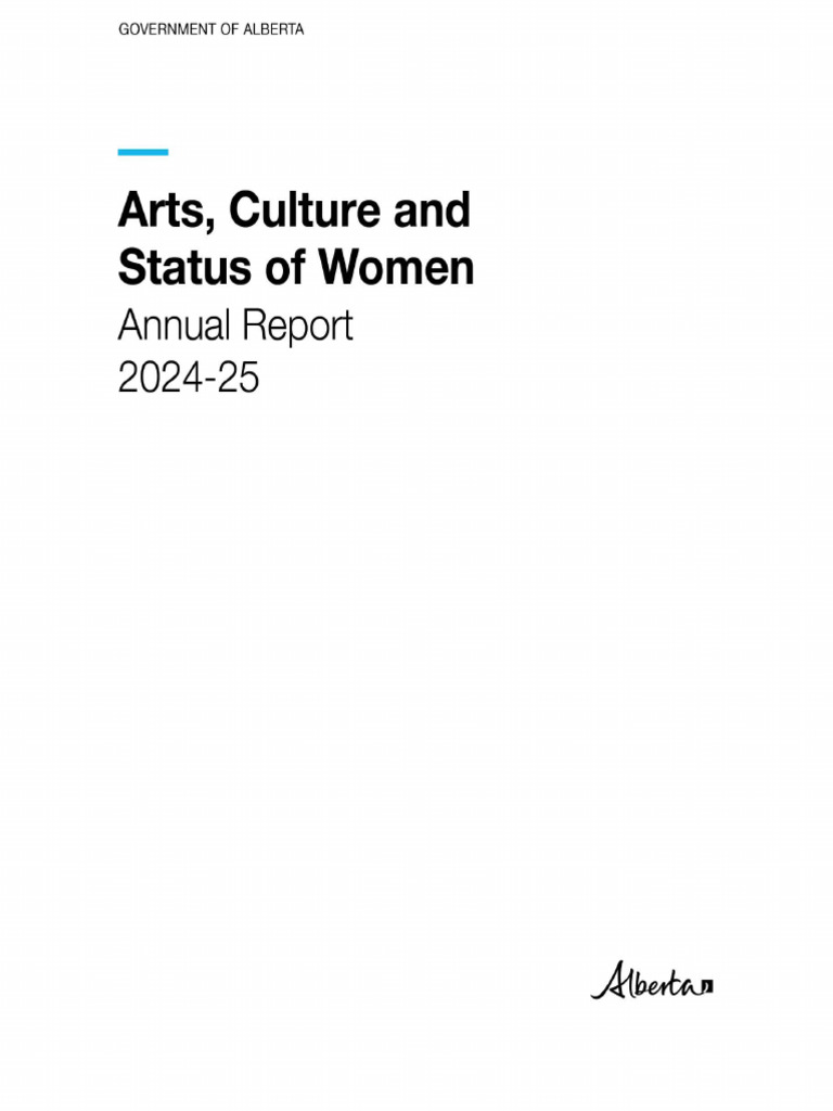 Alberta Arts and Culture Report 2024-2025 | PDF | Alberta | Science ...