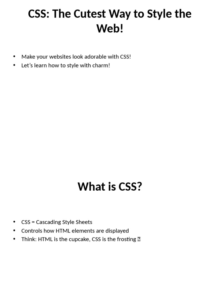CSS Cute Presentation | PDF