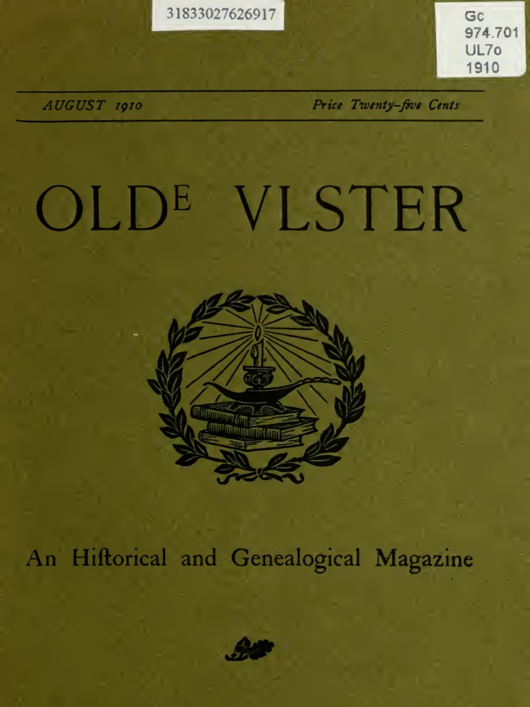 Olde Ulster History Aug 1910 | PDF | Iroquois | Canal