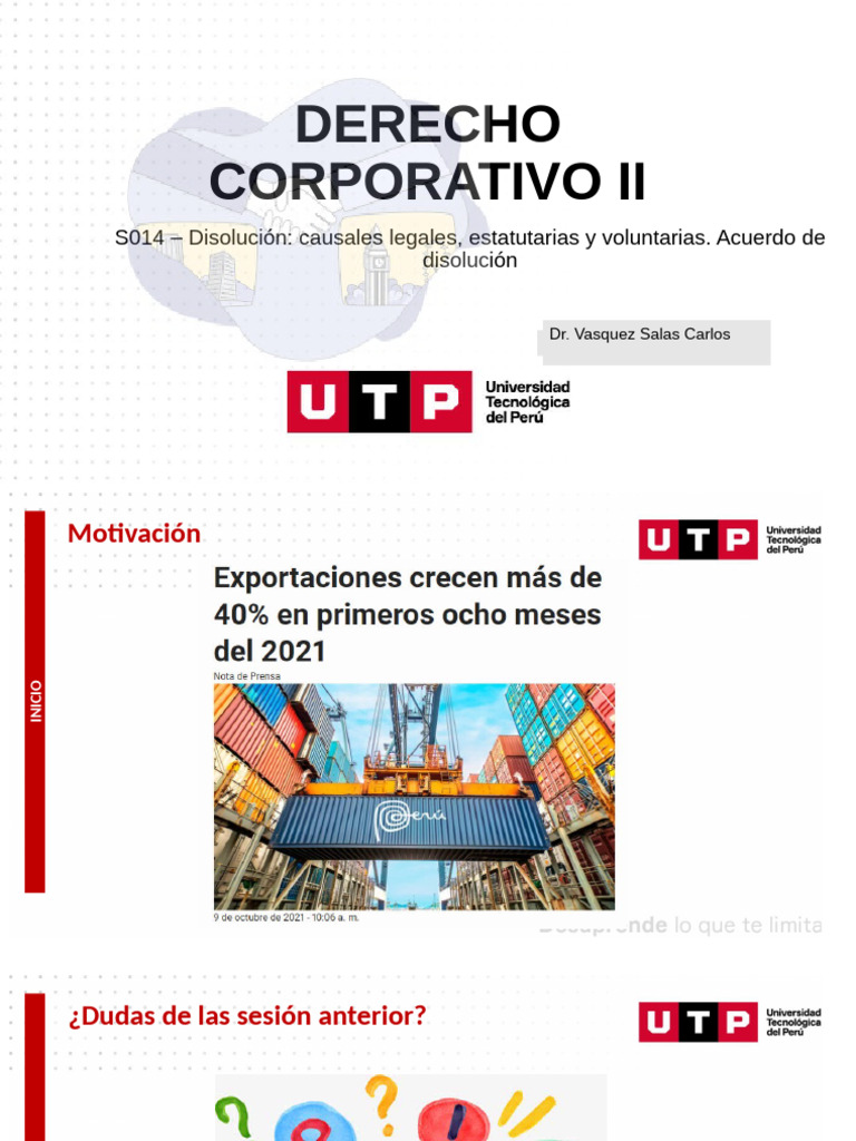 S014 - Derecho Corporativo | PDF | Sociedad de responsabilidad limitada ...